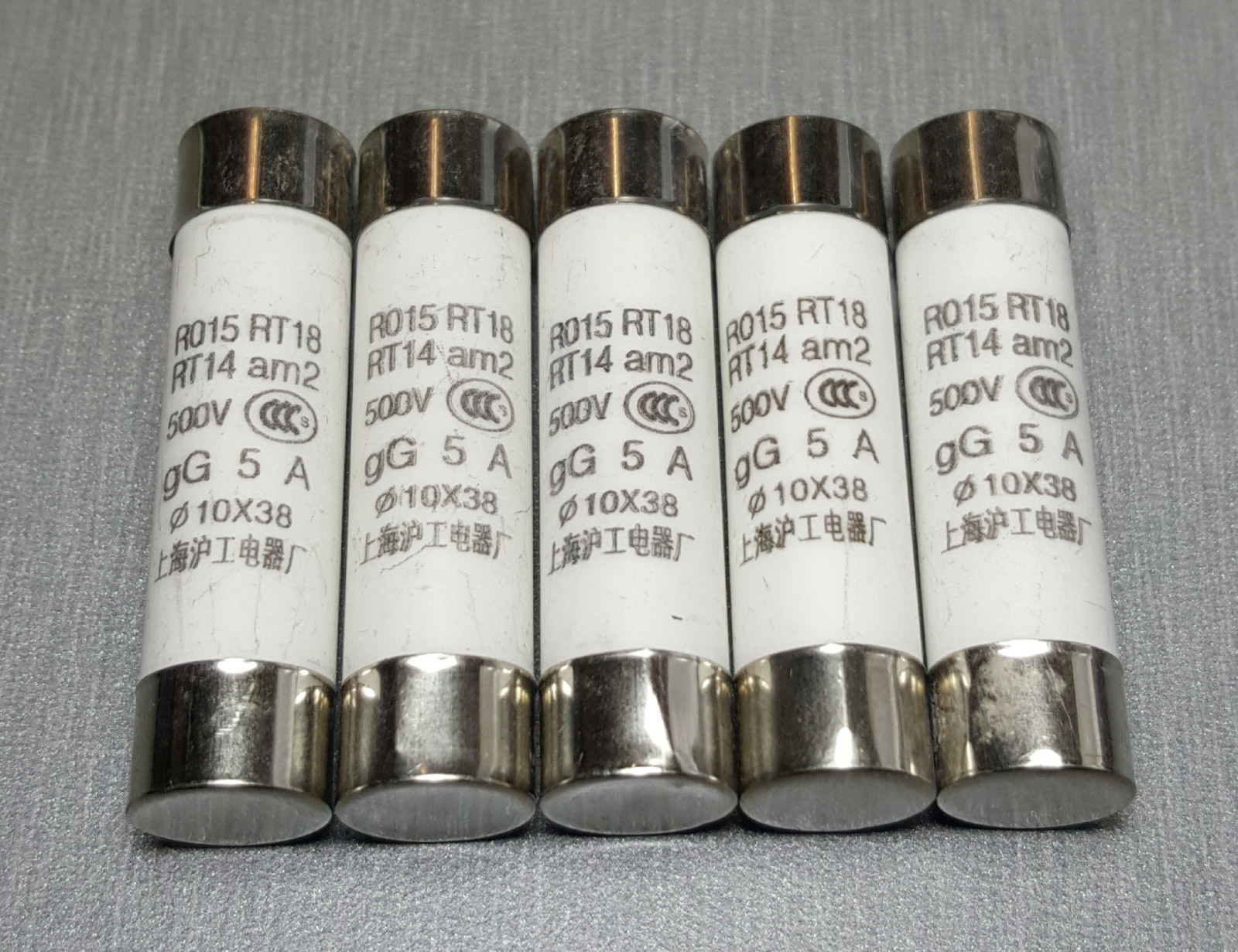 5PCS 5A F5A Ceramic Fuse RO15 10x38mm Fast Blow RT18 RT14 gG 500V ...