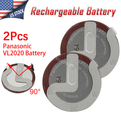 2X VL2020 Battery for BMW E46 E60 E90 E92 328 330 Key Fob Rechargeable ...