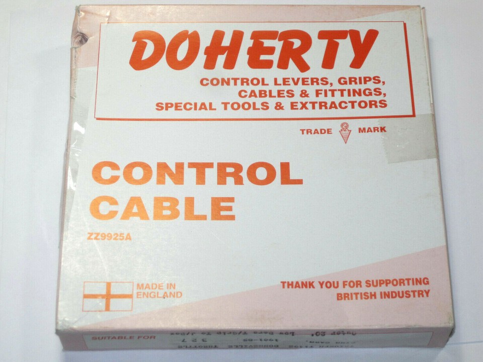 Throttle Cable Doherty 20" Triumph T140E Bing Carb Bonneville 1981-1985 ...