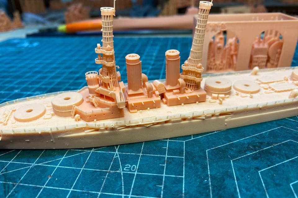 3D Printed 1/700 USS Arkansas Battleship (waterline/full hull) | eBay