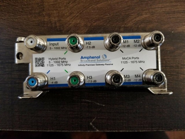 Amphenol Ipgh3m4-vf Amplifier Splitter 3 Hybrid 4 Moca Ports for sale ...