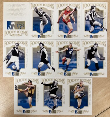 2008 AFL Footy Icons Card Set (11 Cards) | eBay Australia
