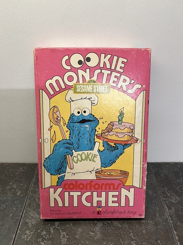 Cookie Monster's Kitchen Colorforms Set/With Booklet/1974/Complete ...