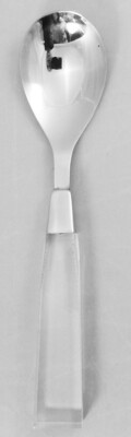 LUCITE CLEAR PLASTIC by Supreme Teaspoon 6.75" NEW NEVER USED made in ...