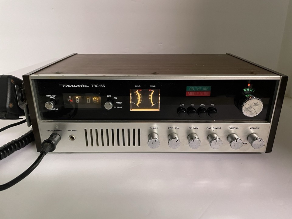 Vintage Realistic TRC-55 CB Transceiver Type No 21-151 With Mic Power ...