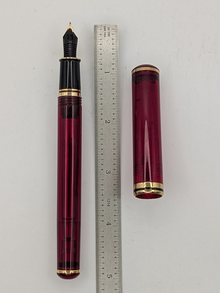 Sheaffer Levenger Connaisseur Red Fountain Pen 14k Gold Nib | eBay