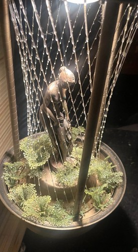 Vintage Greek Goddess Rain Oil Drip Swag Hanging Rain Lamp Retro Decor ...