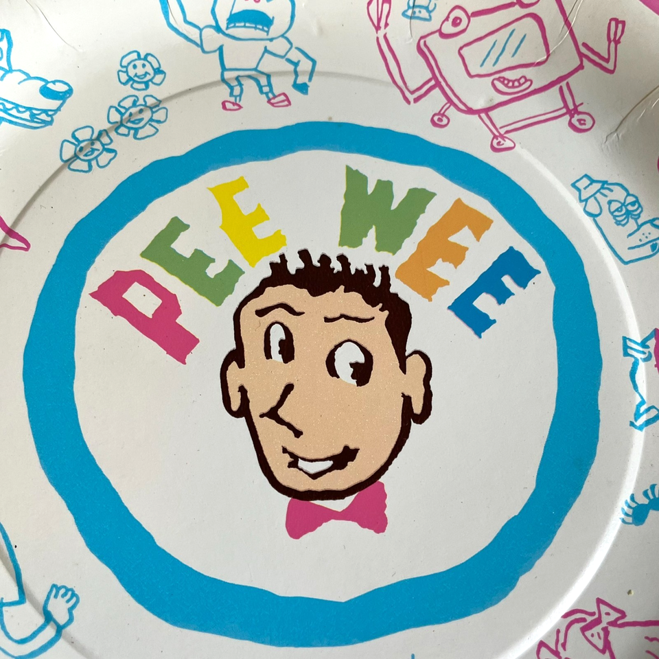 Vintage 1987 Pee Wee Herman Toys Pee Wee's Playhouse Paper Plates Set ...