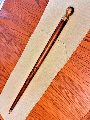 Antique Harwood Walking Stick/Pool Cue | eBay