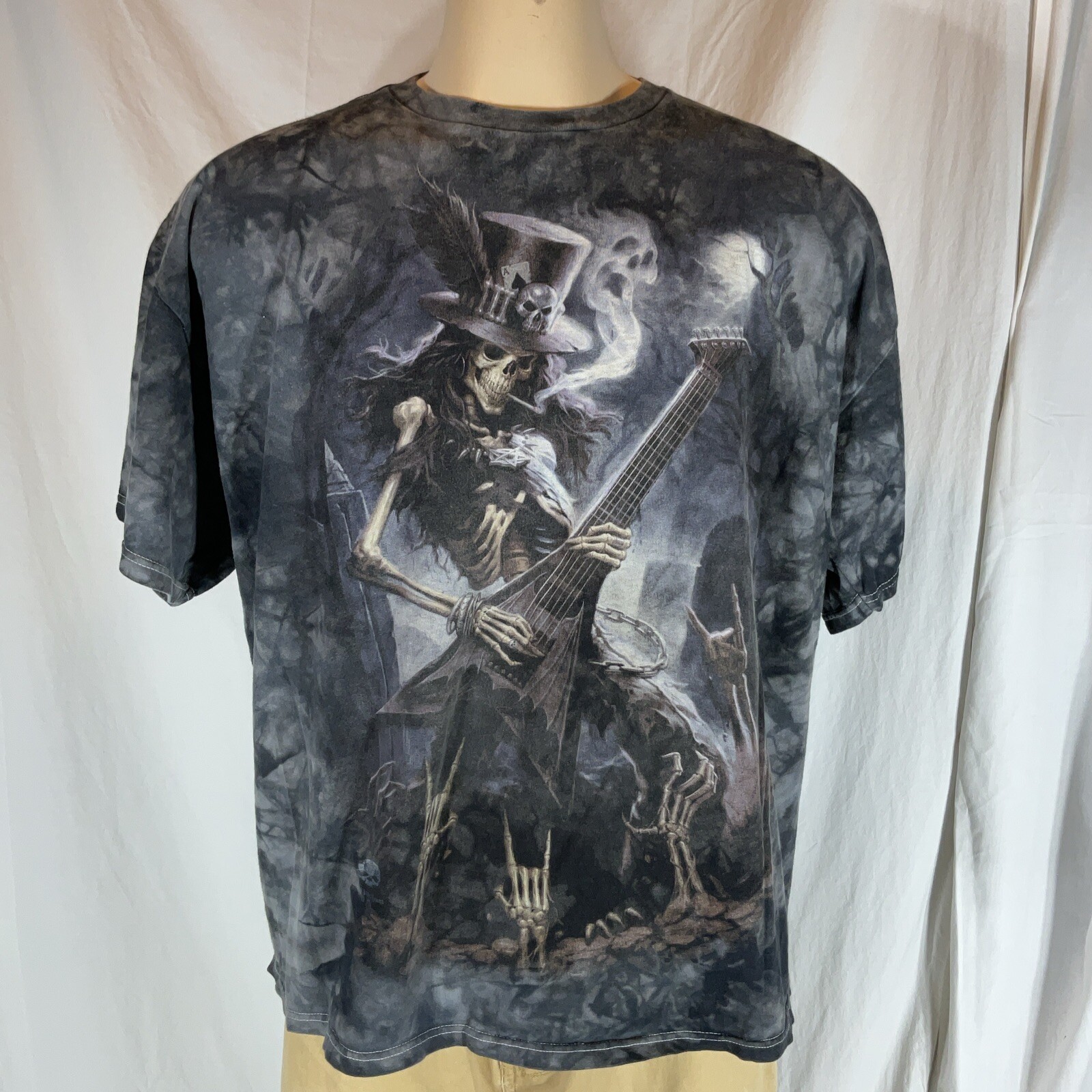 Skull Bone James Rayman 2009 Skeleton Slash Shirt Bla… - Gem