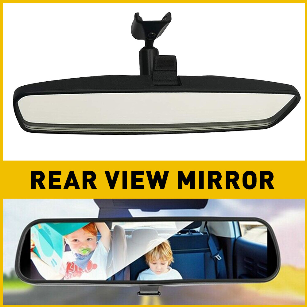 1X 8in Car Rear View Mirror ABS High Definition Mirror Len Universal ...