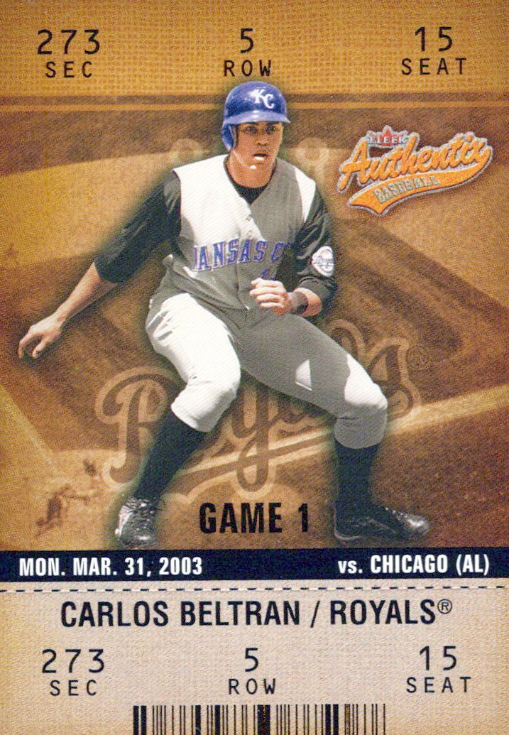 2003 Fleer Authentix #97 Carlos Beltran | eBay