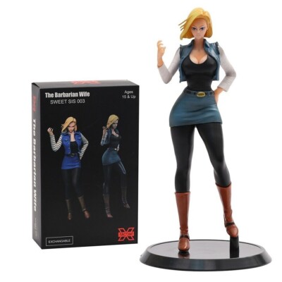 Dragon Ball Anime Figures Android 18 Figure DBZ PVC Statue Model Toys ...