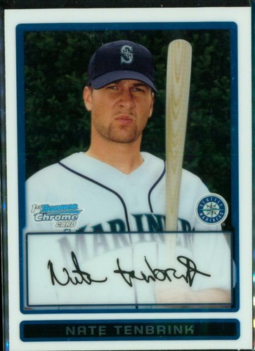 2009 Baseball Card Bowman Chrome Prospects BCP191 NATE TENBRINK Seattle ...