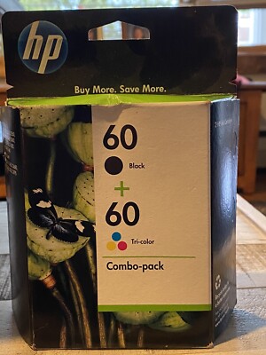 HP 60 Combo Pack Black & Tri-Color Ink Cartridges Expired 07/2012, NIP ...