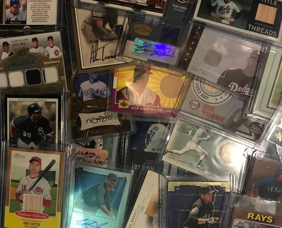 Best All 10x MLB Auto & Relic Card ONLY Lot Authentic Hits COA HOF Star ...