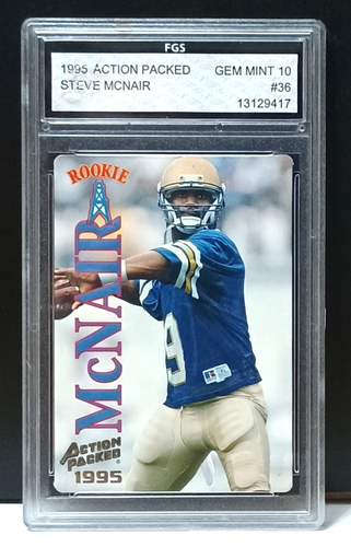 Steve McNair 1995 Action Packed #36 (RC) FGS Graded GEM MINT 10 | eBay