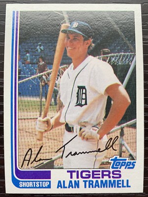 1982 TOPPS BASEBALL ALAN TRAMMELL DETROIT TIGERS #475 NM | eBay