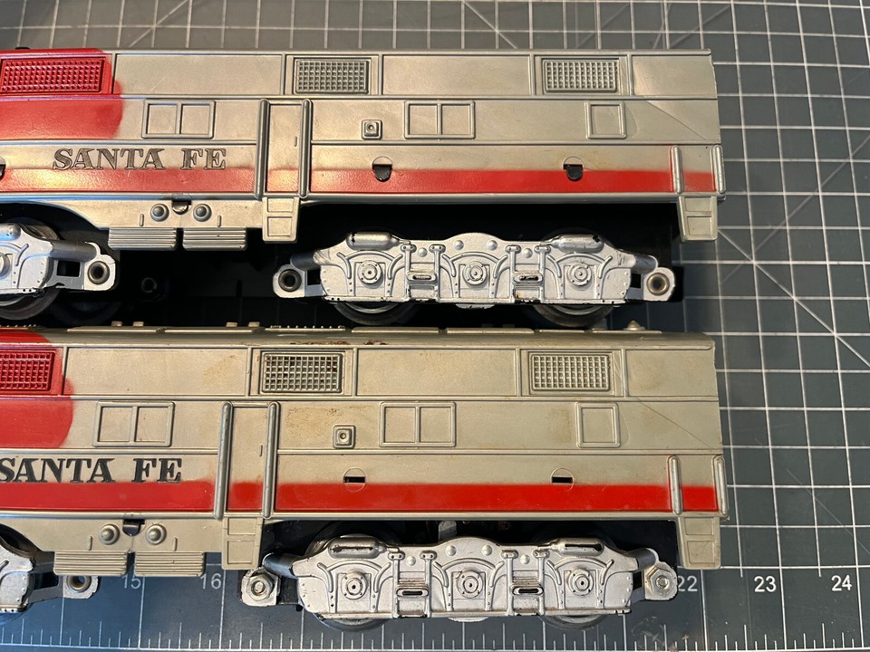 Marx Train 1095 POWERED & DUMMY E7 EMD Locomotive w/ RARE ORIGINAL ...