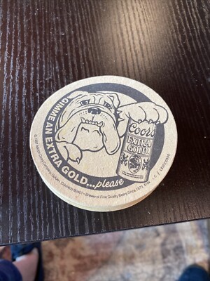 Vintage 1987 Coors Extra Gold Beer Two-Sided Paper Coasters Preowned 9 ...