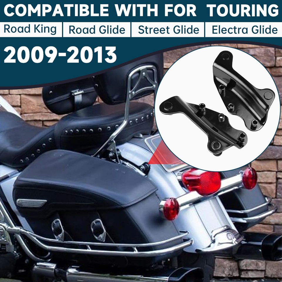 4-Point Docking Hardware Kit Black for Harley Touring Road King Road ...