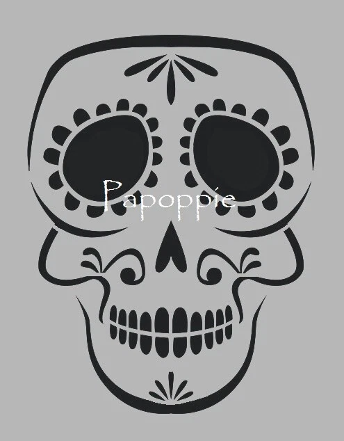 Simple Skull Stencil