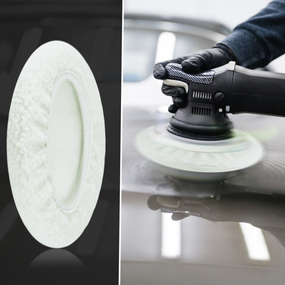 1-12 PCS Polishing Bonnet Buffer Pads Soft Wool For 5-6" 7-8" 9-10" Car ...