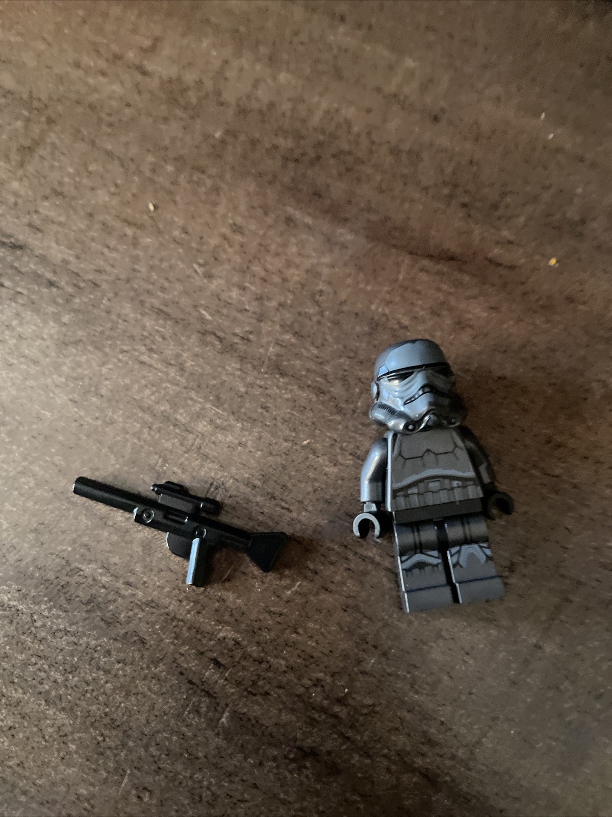 LEGO Star Wars Stormtrooper Mini Fig SW0097 Chrome Figure with Blaster ...