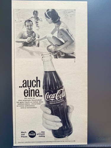 Mach mal Pause... Coca-Cola Coke 60s retro Original 1964 Vintage Advert ...
