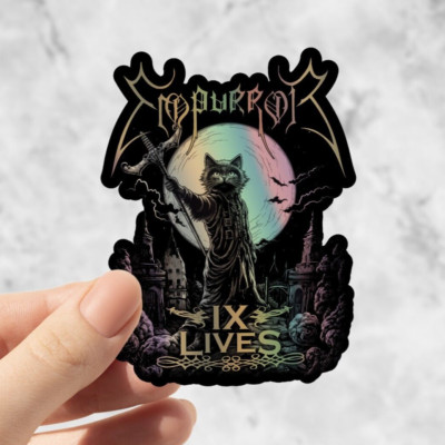 Empurror - Holographic Sticker for Laptop, Emperor Sticker Black Metal ...
