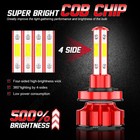 H11 H9 LED Headlight Kit High Low Beam Bulbs Super Bright 6000K Xenon ...