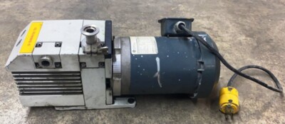 LEYBOLD TRIVAC VACUUM PUMP D8B 91256-2 GE AC MOTOR MOD:5K49PN4167 | eBay