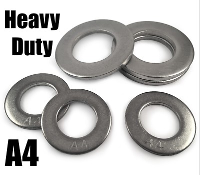 A4 Stainless Steel Form A Large Heavy Duty Washers For Bolts M36 M39 ...