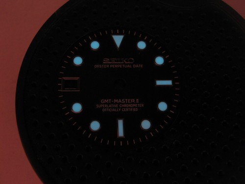 28.5MM New Dial for SEIKO Lefty GMT Movement NH34 NH35 7s26 Blue Lume ...