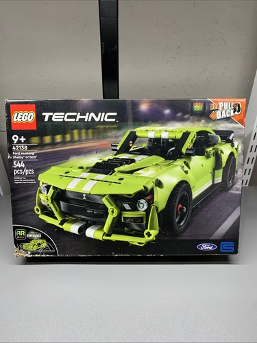 LEGO Technic 42138 Ford Mustang Shelby GT500 Pull Back Drag RaceCar (C2 ...