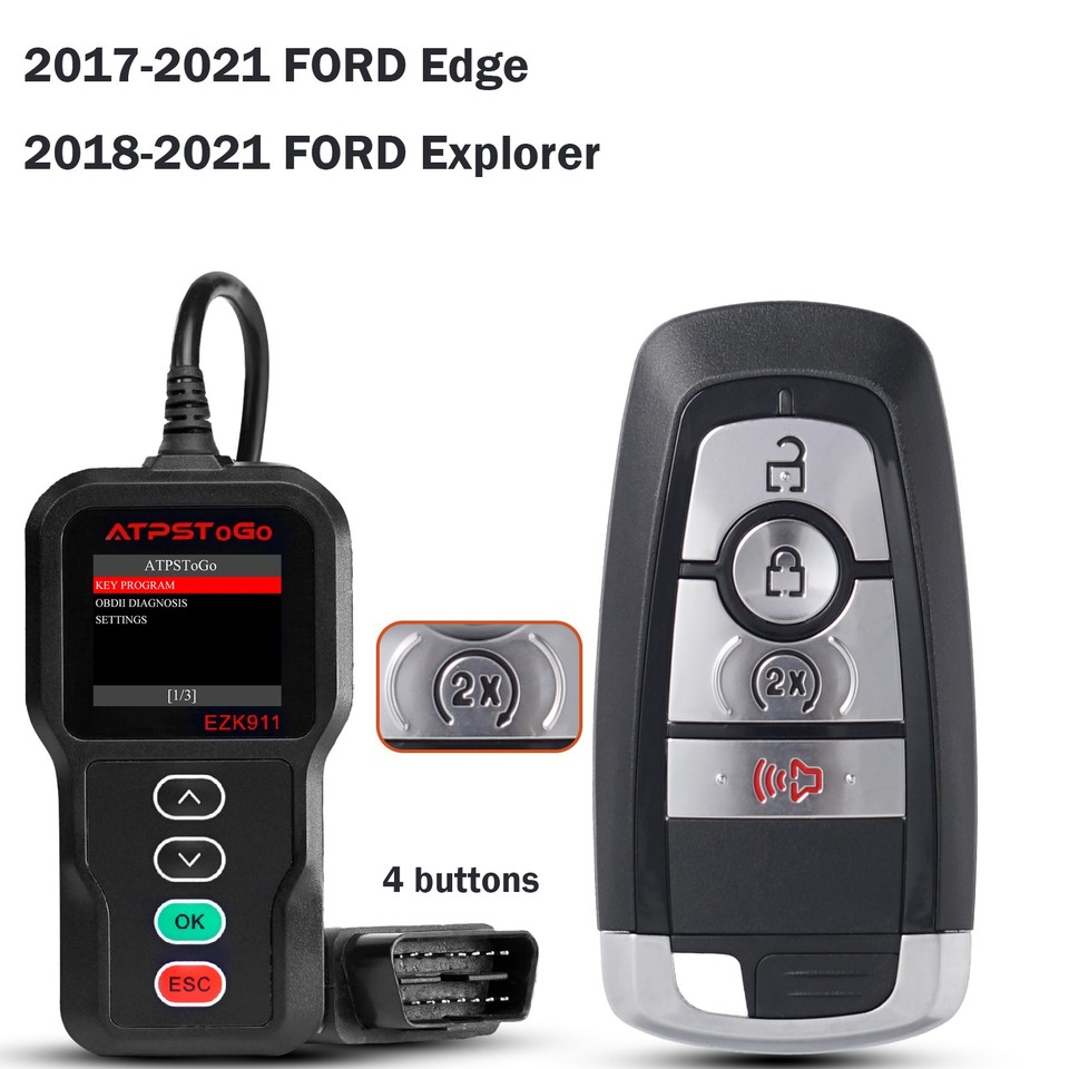 Replacement For 2011-2021 Ford Edge Explorer Keyless Smart Key Fob ...