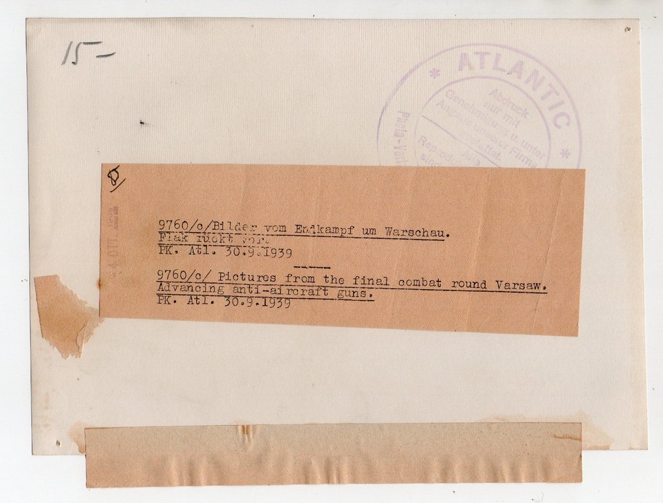 PHOTO WW2 - German Army enter in WARSAW - Poland - German motorized ...