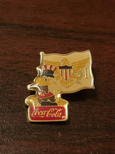 Vintage 1984 LA Olympics Coca Cola Sam Eagle US Virgin Islands Flag ...