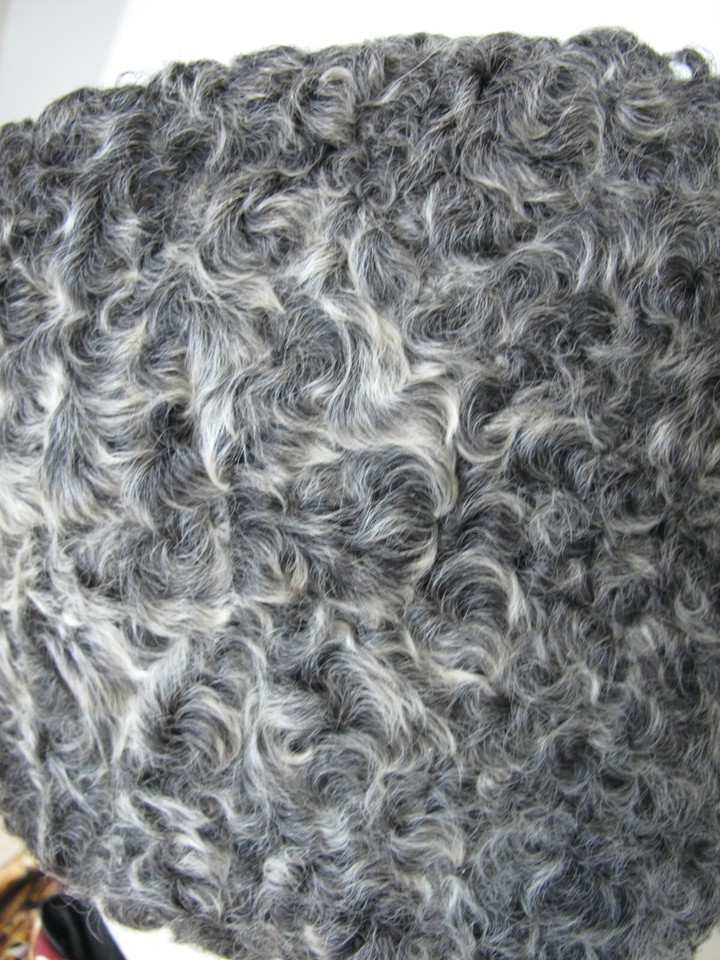 Russian Soviet Hat Grey KARAKUL Fur Military fold sz Small 53cm ...