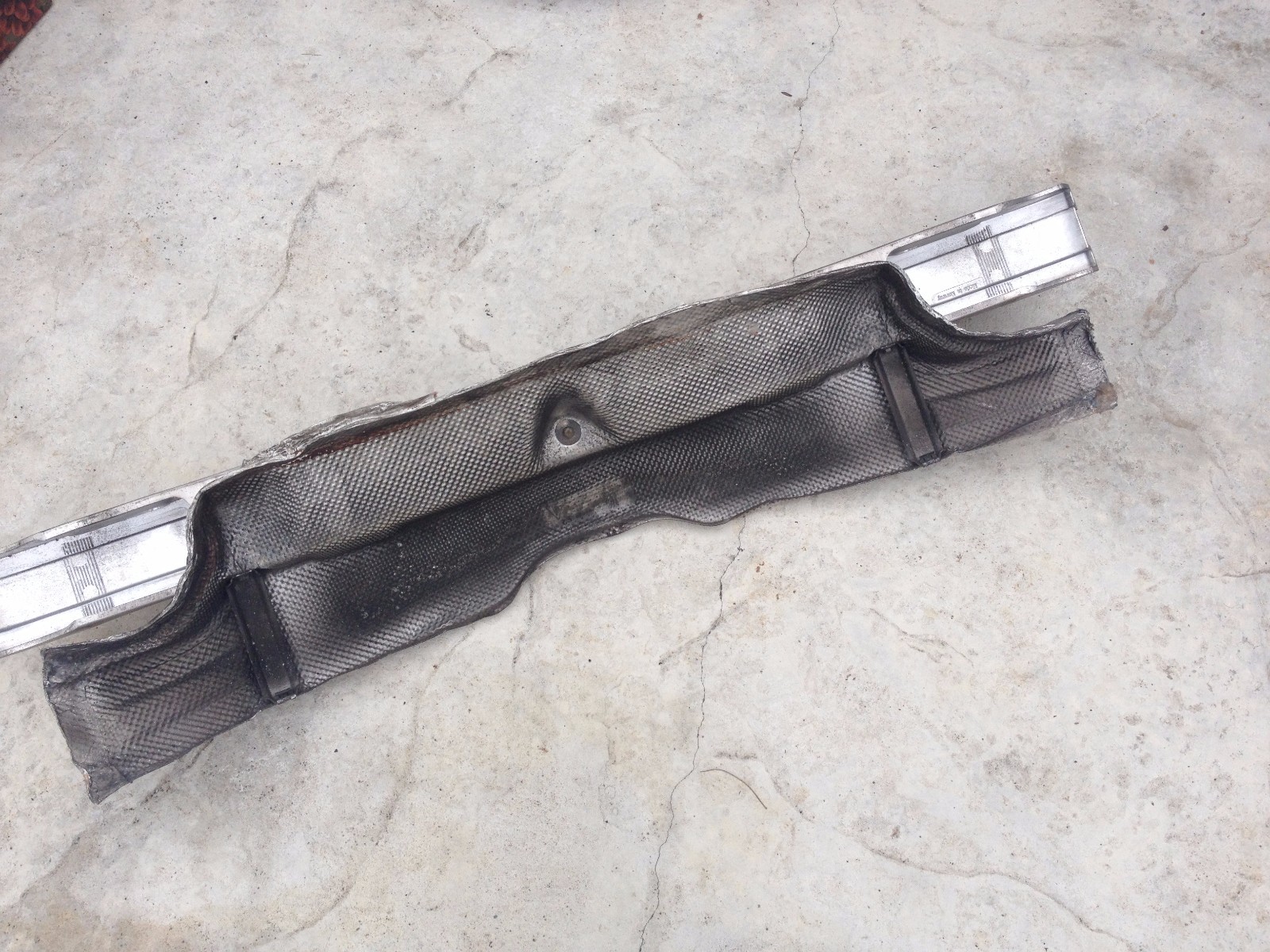 Porsche 986 Boxster Rear Bumper Reinforcement With Heat Shield # FL | eBay