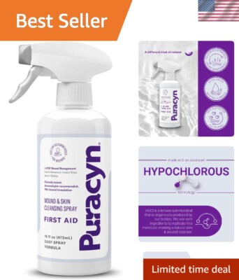 Puracyn First Aid Wound and Skin Repair - Wound Care Spray for Cuts ...