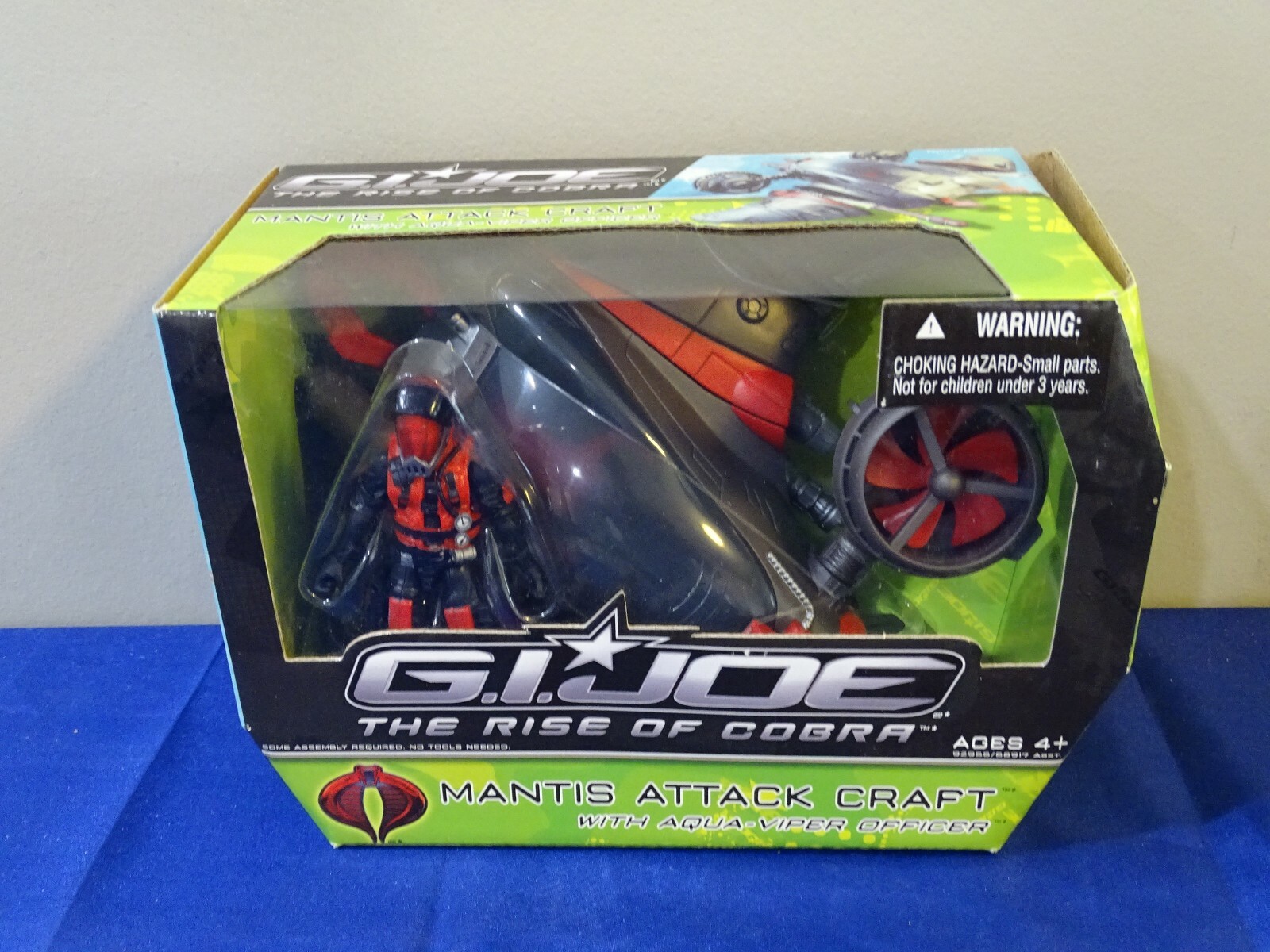 MINT G.I. Joe The Rise of Cobra Mantis Attack Craft with Aqua Viper ...