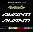 2 AVANTI sticker Genuine decal sticker WATERPROOF STICKERS | eBay