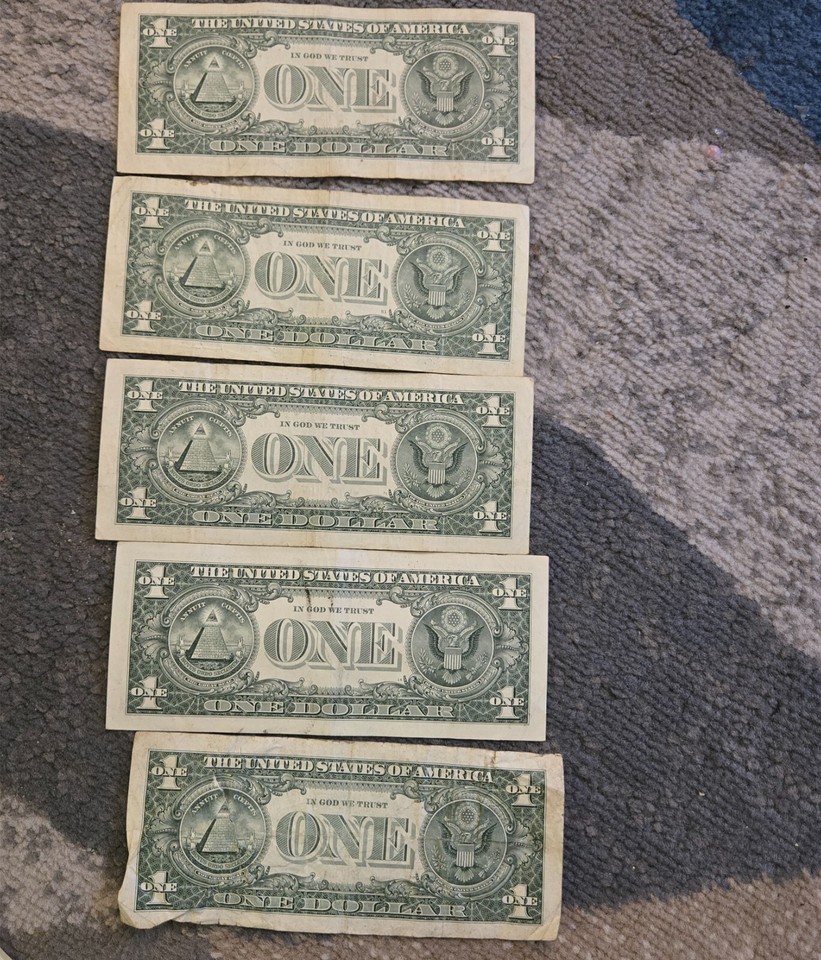 $1 Dollar 2017A Trinary Note Bill Fancy 5 LOT collection | eBay