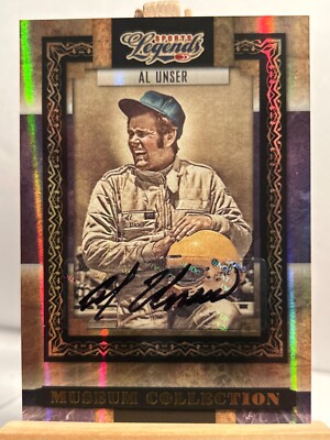 Al Unser autographed card Museum Collection Indy 500 Winner H.O.F Rare ...