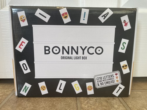 Bonnyco Original Light Box New In Box With 210 Letters 90 Emojis 2 ...