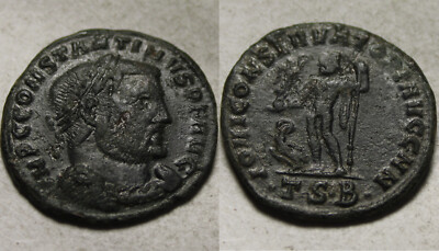 Rare Genuine Ancient Roman coin Constantine 313 AD Jupiter, Victory ...