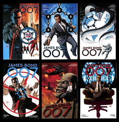 James Bond Comic Set 1-2-3-4-5-6 Lot Dynamite 2024 Garth Ennis MI6 007 ...