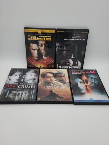 Lot of 5 Morgan Freeman Movies/DVDs - Shawshank Redemption High Crimes ...