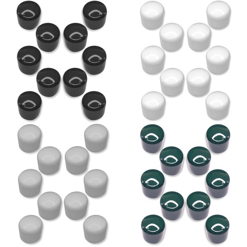 10x Round end cap for tube Ø6-60mm PVC plastic cover pipe protect ...